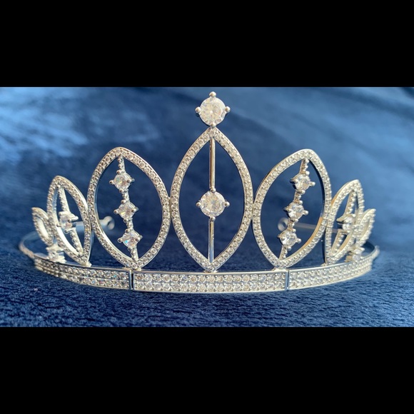 Accessories | Cz Cubic Zirconia Crown Tiara Bridal Pageant Prom | Poshmark